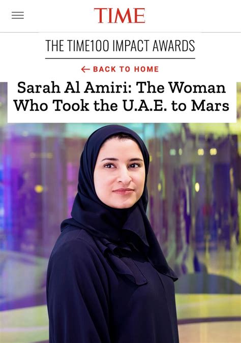 Omer Alvie On Linkedin Sarah Al Amiri The Woman Who Took The Uae To Mars Source