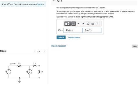 solved v 6 4 v and i 6 ma in the circuit shown figure 1