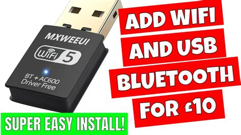 How To Add Usb Pc Wifi And Bluetooth 5 For Under £10 Youtube