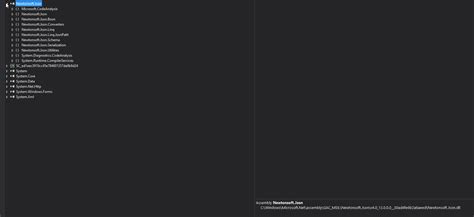 c could not load file or assembly newtonsoft json the system cannot