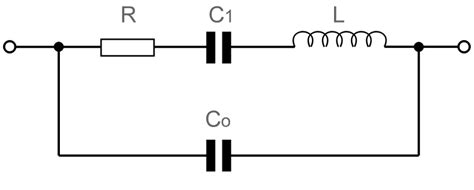 Equivalent Circuit Of A Quartz Crystal Resonator — Wtl