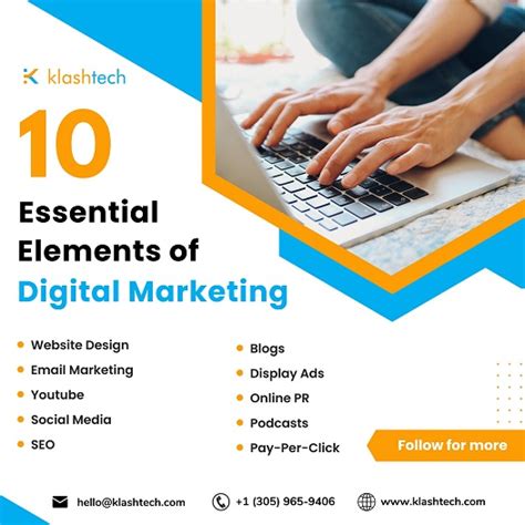10 Essentials Elements Of Digital Marketing Web Design And Development Company Klashtech