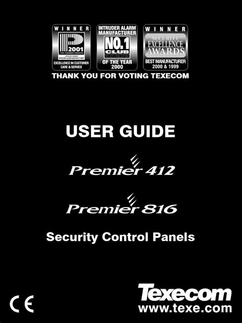 Texecom Premier 816 International User Guide Pdf
