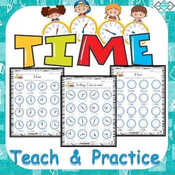 Analog Clock Telling Time Teach And Practice To Master Telling The Time