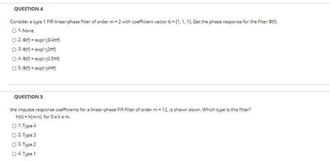 solved question 1 suppose a lowpass filter of order m 10