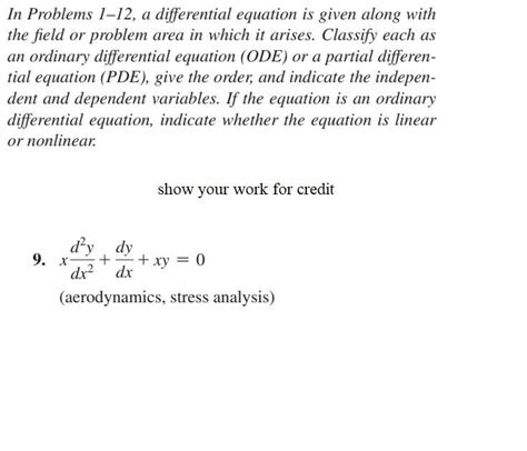 In Problems 1 12 A Differential Equation Is Given