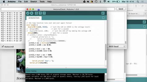 Arduino Digital Clock Code Demo Youtube