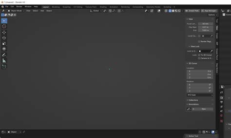 Cyan Blue Dot Center In Viewport Not An Annotation Object Basics And Interface Blender