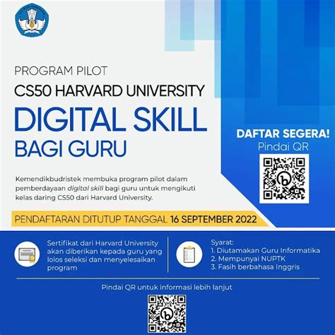 Program Pilot Cs50 Harvard University Digital Skill Bagi Guru