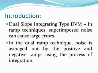 Digital Voltmeter DVM And Its Classification PPTX
