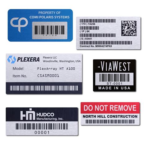 asset tags property of tags inland products inland products
