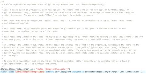 Java What Is Camel Kafkaidempotentrepository And The Uses Of It