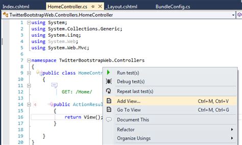 Aspnet Mvc And Twitter Bootstrap Project Templates Wizards