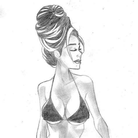 Sexy Waist Up Sketch By Megaener On DeviantArt