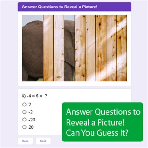 Multiplying Integers Google Forms Math Game Distance Learning