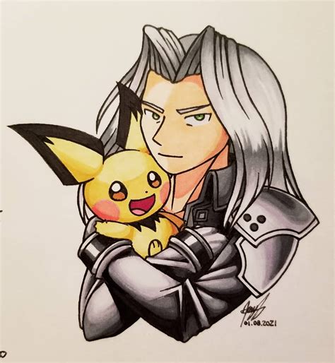 Sephiroth And Pichu Drawn By Me R Gaming