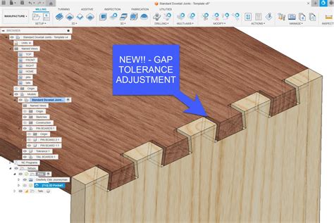 Fusion 360 Parametric Dovetail Template V3 Etsy