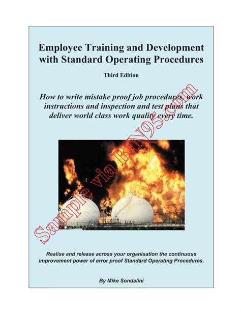 PDF Standard Operating Procedures SOP Examplebin Ebooks Write SOP Example Pdf