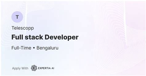 Full Stack Developer Job Bengaluru Mid Level