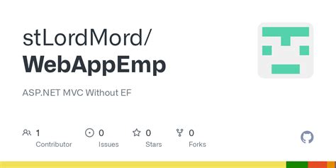 Github Stlordmord Webappemp Asp Net Mvc Without Ef