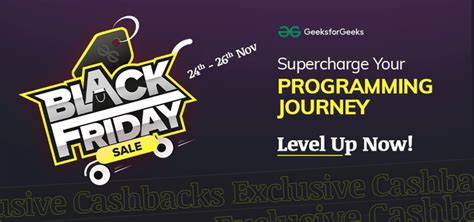 geeksforgeeks black friday sale 2023 grab exciting deals and level up