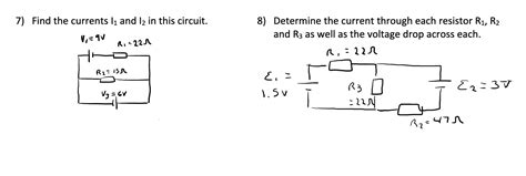 Solved 7 Find the currents li and 12 in this circuit ੧v Chegg com