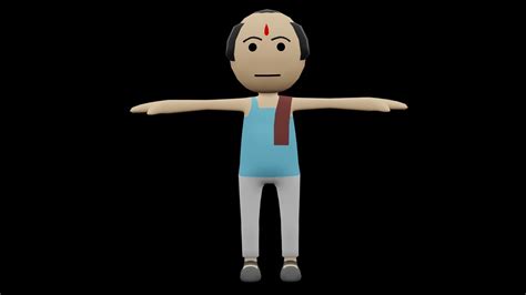 3d Model Mjo Character Pagal Beta Vr Ar Low Poly Cgtrader