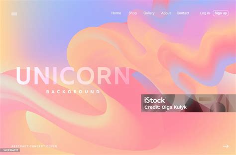 유니콘 그라디언트 캔디 마시멜로 다색 배경 포스터 브로셔 광고 플라 카드 초대 카드 음악 축제 나이트 클럽 방문 페이지 웹 사이트에 대한 부드러운 그라디언트 메쉬 배경