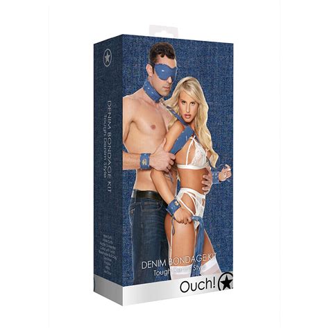 Ouch Tough Denim Style Bondage Kit Lifes Too Fun