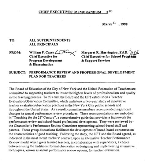 Executive Memo Templates Sample Word Google Docs Format Download