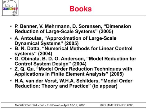 Ppt Course On Model Order Reduction Powerpoint Presentation Free