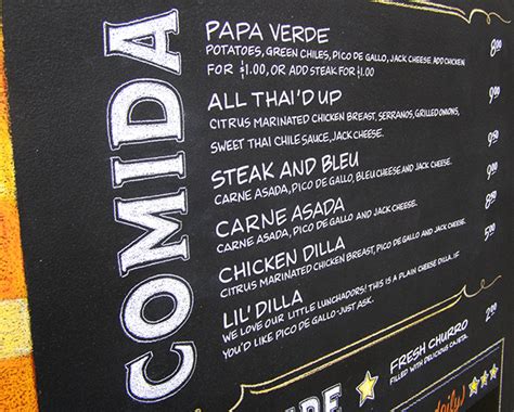 Chalkboard Menu Luncha Libre On Behance
