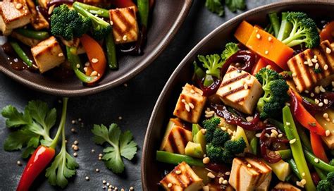 Nourishing Vegan Tofu And Vegetable Stir Fry With Soy Ginger Sauce