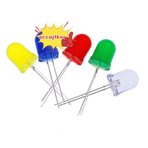 12月下殺10mm發光二極管led燈珠粒直插3v高亮指示燈信號燈diy電子件樣品 蝦皮購物