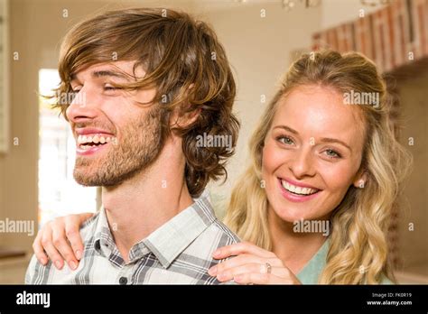 Cute Couple Hugging Stock Photo Alamy
