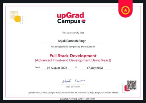 Anjali S On Linkedin Fullstackdevelopment Certification Careerdevelopment Personalgrowth…