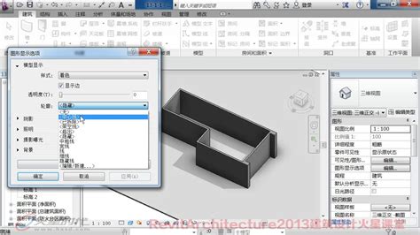 Revit完整基礎教程第十三章1 2“圖型顯示選項”的設置 Youtube