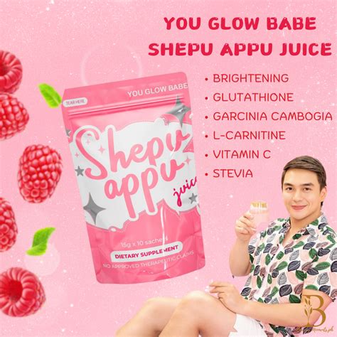 You Glow Babe Shepu Appu Juice Shape Up Glowing Hydratin Slimming Vitamin C Glutathione Stevia