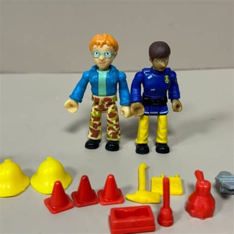 Lot 5pcs Fireman Sam Ellie Norman Charlie Sam Action Figure Moveable