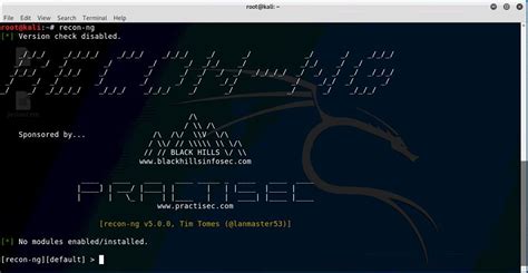 Information Gathering With Recon Ng Part 1