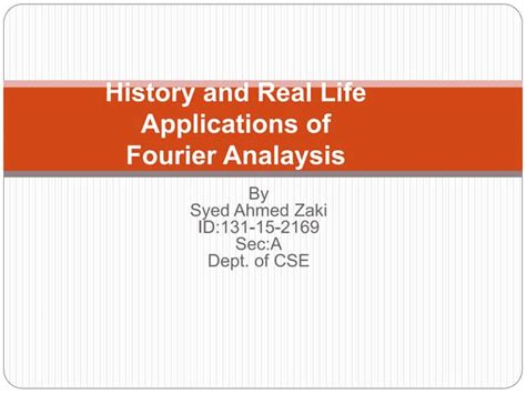 Laplace Transformation And Its Application Pptx