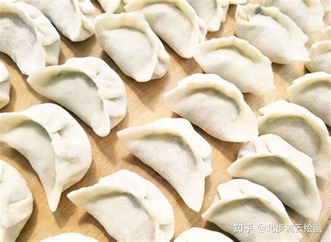 儿童简笔画教程：饺子，简笔画的绘画步骤 知乎