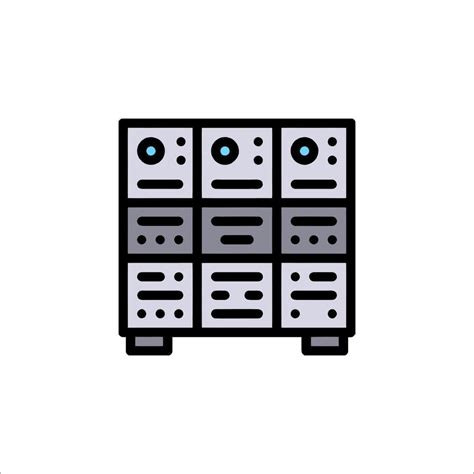 Server Rack Icon Illustration 54378227 Vector Art At Vecteezy