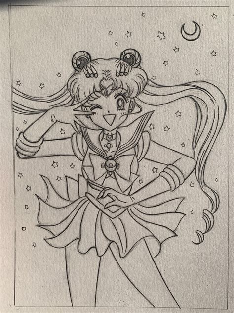 Sailor Moon Drawing By Me 💫🌙 Rsailormoon