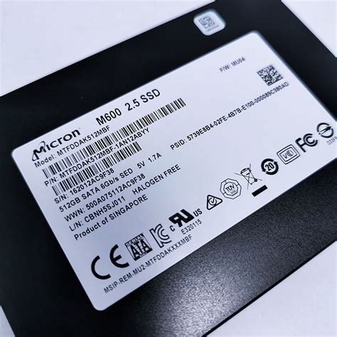 Micron M600 2.5 inch 512GB SATA 3.0 Solid State Drive (SSD)-MTFDDAK512MBF