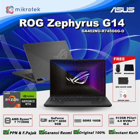 Jual Asus Rog Zephyrus Ryzen Rtx Original Murah Harga Diskon Juli 2024 Blibli