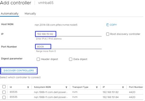 Discovering And Adding The Nvme Target Mongodb On Dell Powerflex With