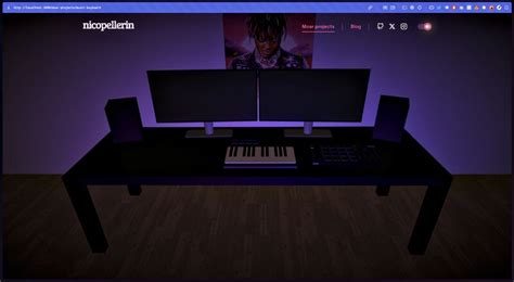 nico pellerin on linkedin r3f blender threejs