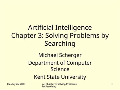 Artificial Intelligence Chapter Three Power Point Ppt