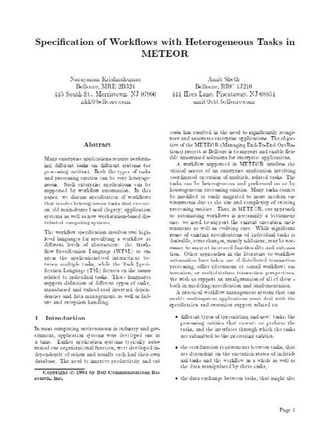Specification Of Workflows With Heterogeneous Tasks In Knoesis